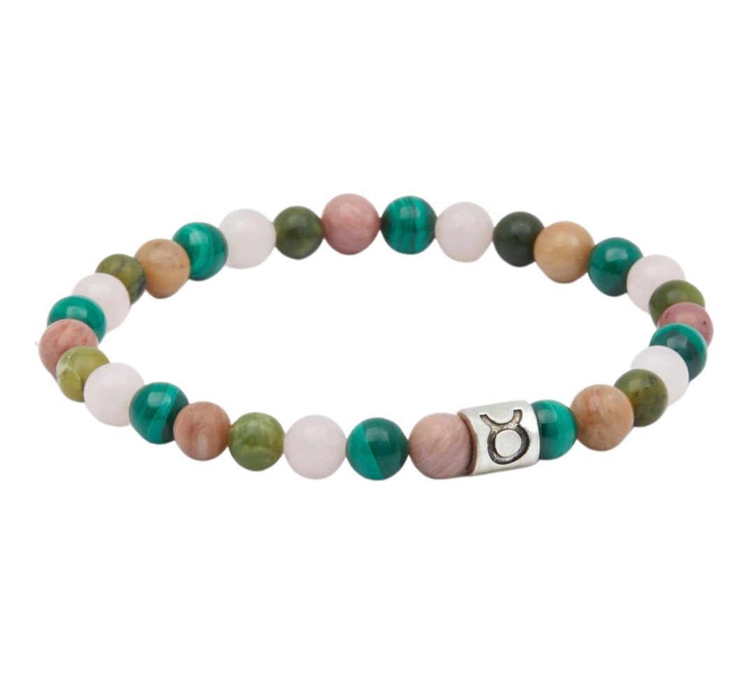 Taurus Bracelet Elastic - Taurus Zodiac Bracelet - Taurus Crystal ...