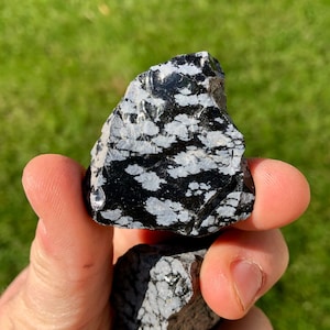 Raw Snowflake Obsidian Crystal (1"-3") - Rough Snowflake Obsidian Stone ...