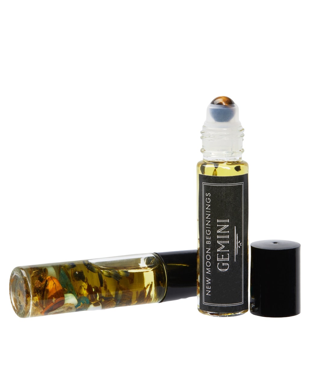 Gemini Zodiac Oil Roller Tigers Eye Crystal Roller Bottle Gemini Zodiac ...