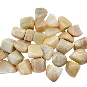 Moonstone Tumbled Stone - Multiple Sizes Available - Polished Light ...