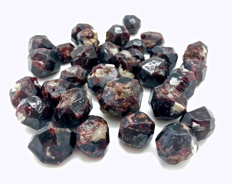 Raw Garnet Chunks A grade Red Garnet Stone Raw Garnet | Etsy