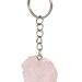 Raw Rose Quartz Crystal Keychain - Rose Quartz Stone Keychain - Raw ...
