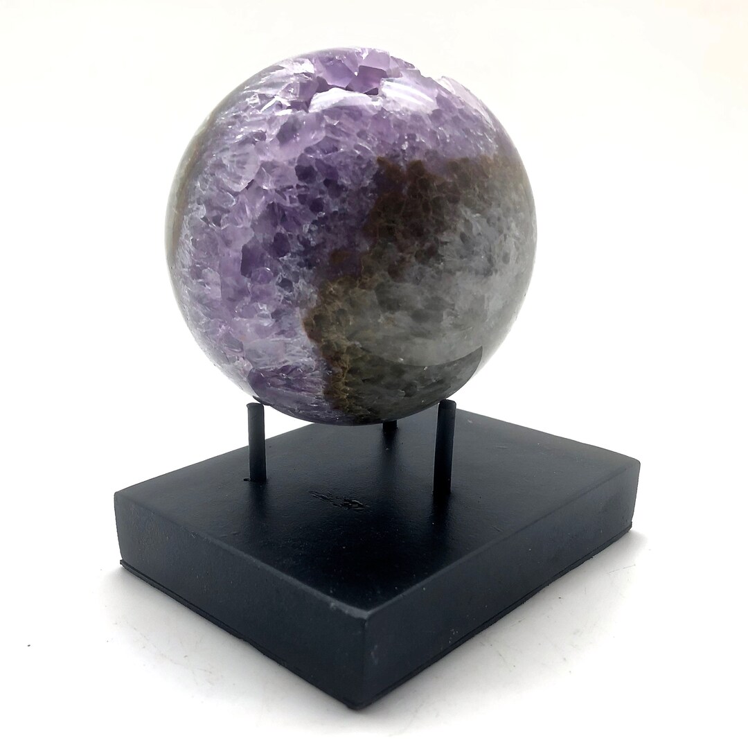 Metal Stand - 4" X 3.25" Base - Stone Stand Medium Size - Crystal and ...