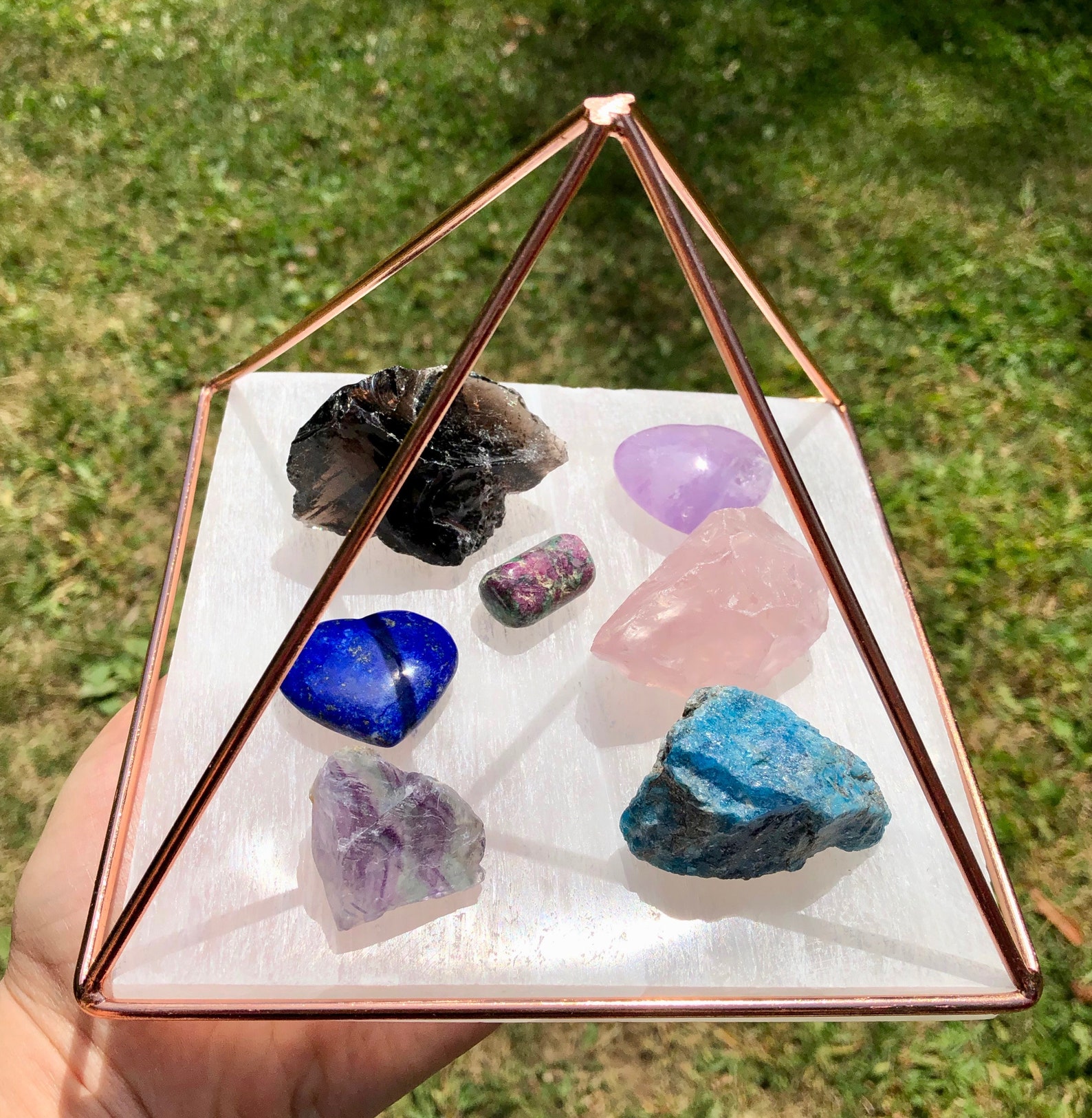 Copper Pyramid Copper Charging Pyramid Charge Your Healing - Etsy