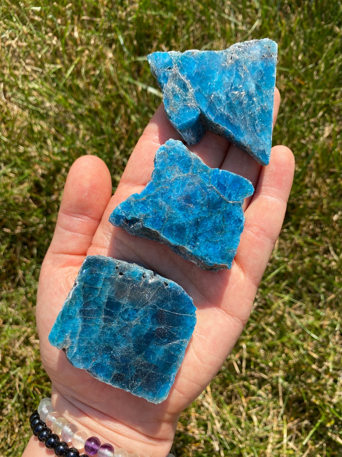 Apatite Crystal Blue Apatite Slab Natural Apatite Raw - Etsy