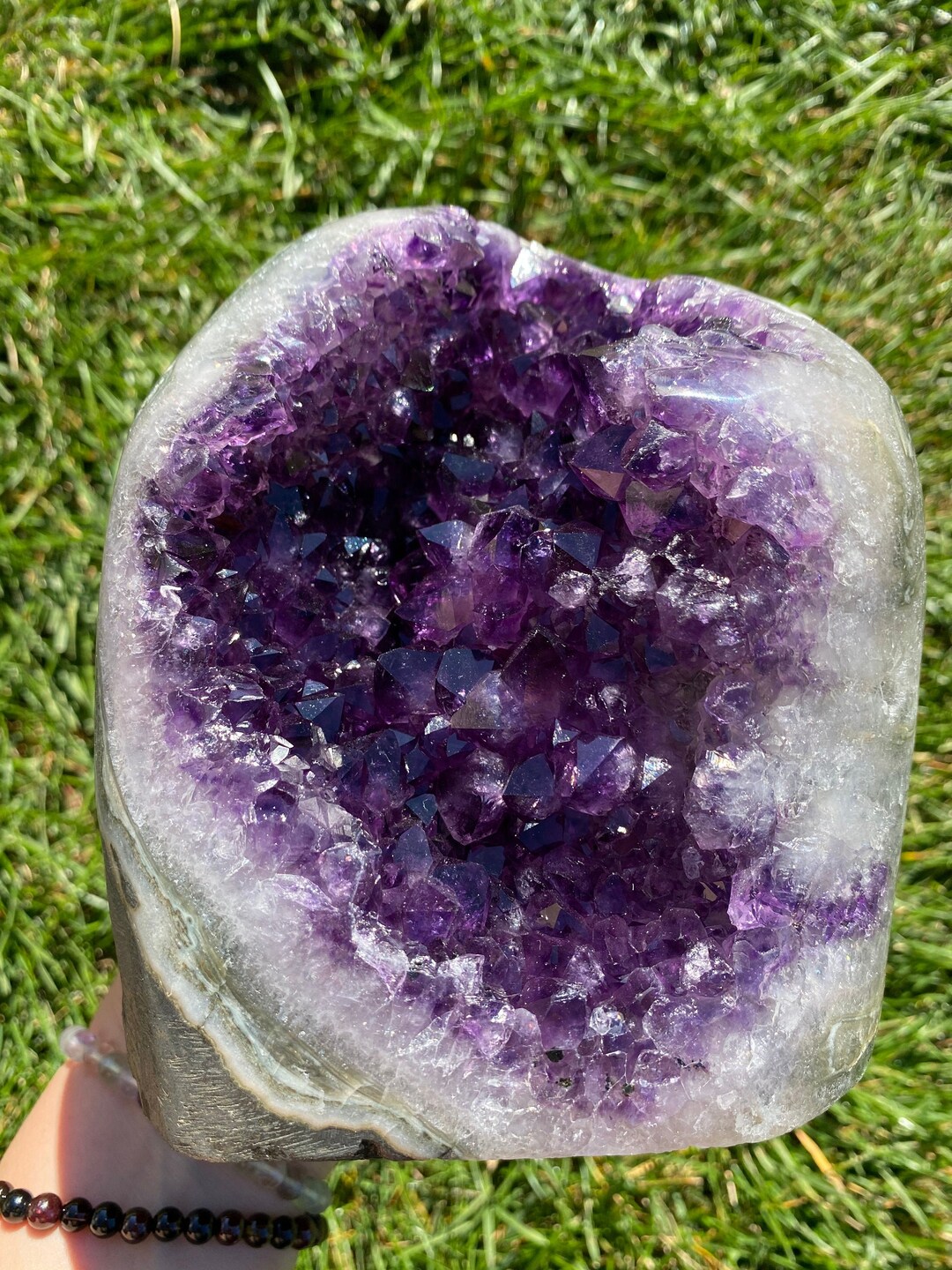Raw Amethyst Standing Crystal Cluster - Raw Amethyst Geode Stone - Raw ...