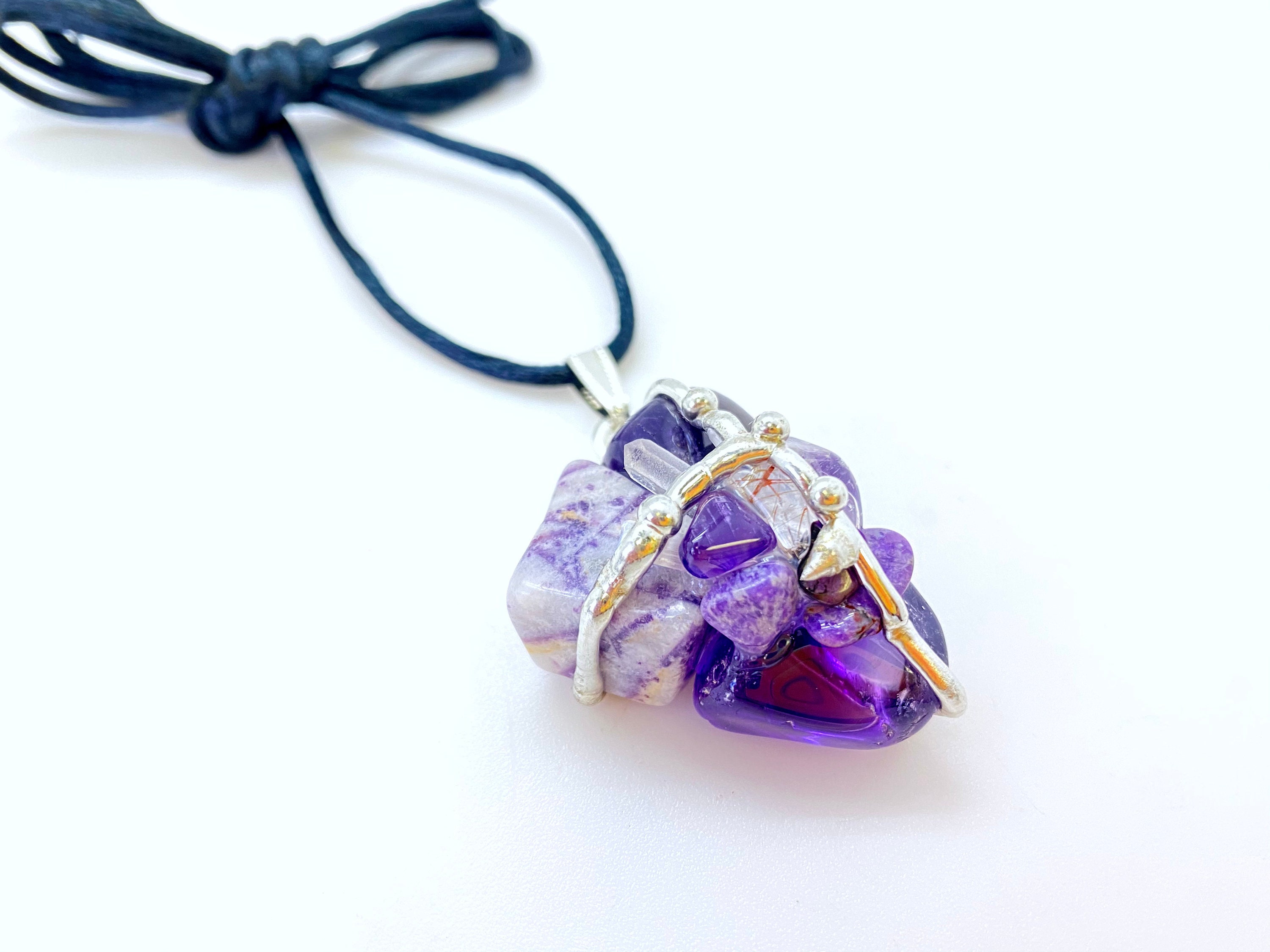 Soul Star Chakra Amulet Soul Star Pendant Selenite | Etsy