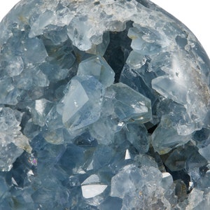 Raw Celestite Cluster - Standing Crystal Cluster - Blue Celestite Geode ...