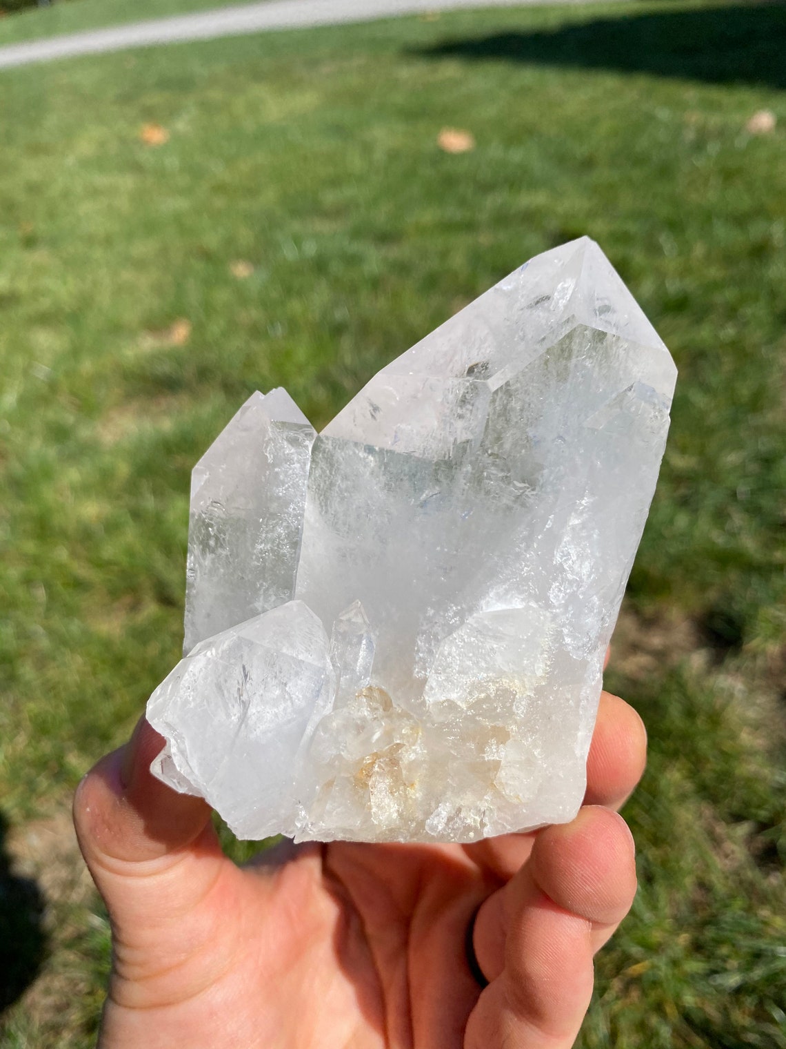 Standing Clear Quartz Point Clusters Raw Clear Quartz | Etsy
