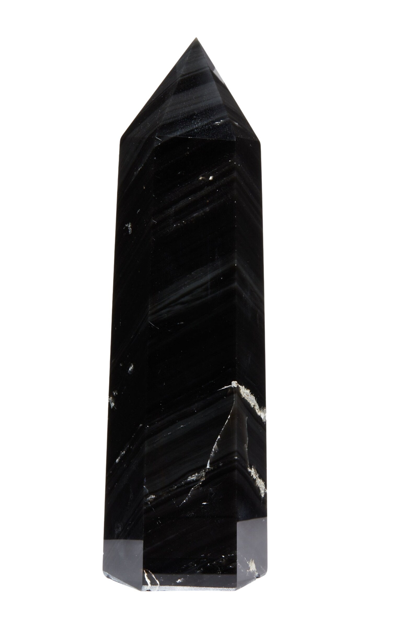 Black Obsidian Stone Point Black Obsidian Crystal Point - Etsy
