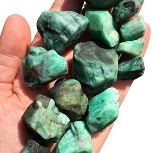 Raw Emerald Stone (xsmall) - Genuine Emerald Crystal - Natural Emerald ...