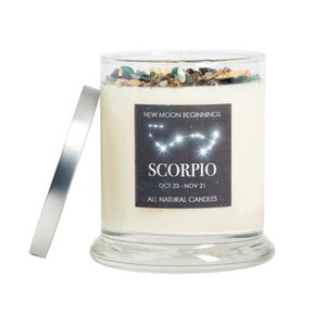 Scorpio Candles - Zodiac Candle - Scorpio Ritual Candle - 100% Soy ...