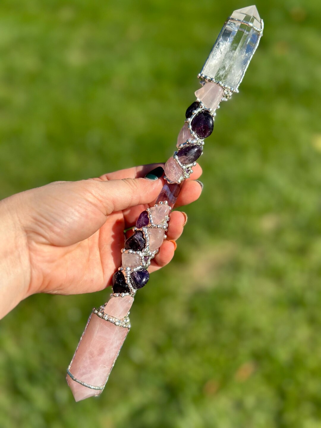 Unconditional Love Wand - Love and Happiness - Raw Crystals and Stones ...
