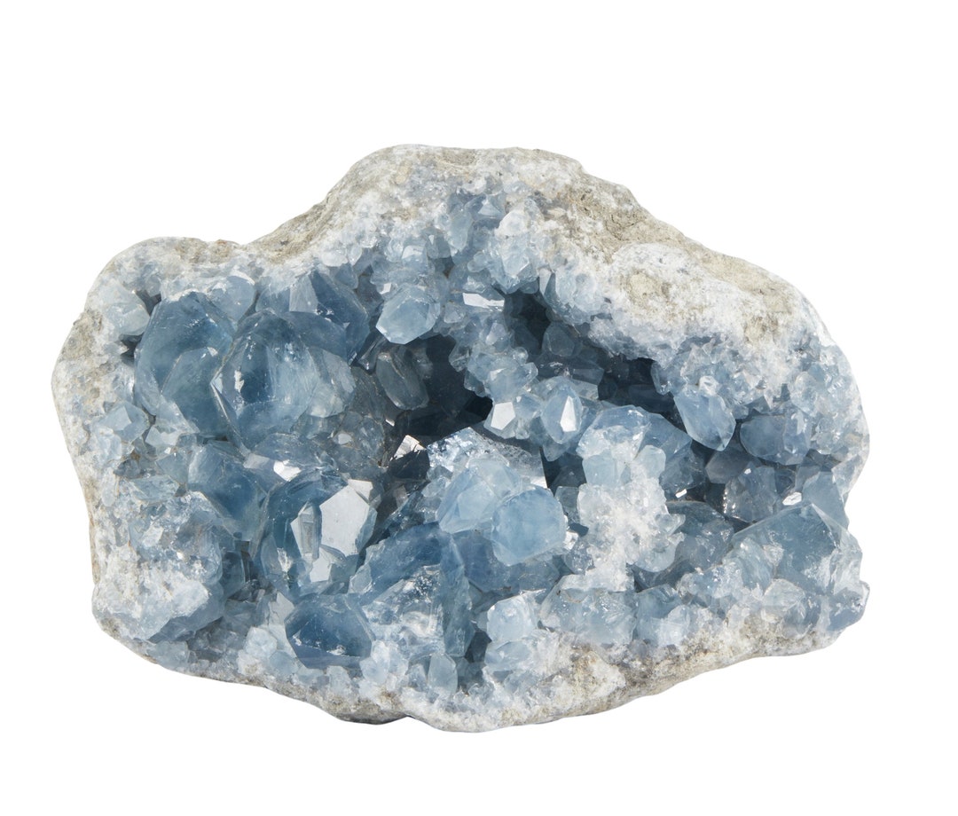 Raw Celestite Cluster - Blue Celestite Geode - Large Celestite Crystal ...