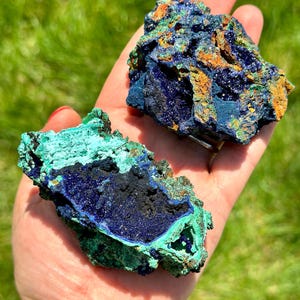 Raw Azurite Crystal - Azurite Malachite Stone - Raw Azurite Stone ...