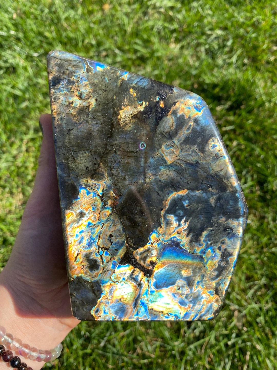 Unique Spectrolite Stone - All Polished Labradorite Crystal - Extra ...