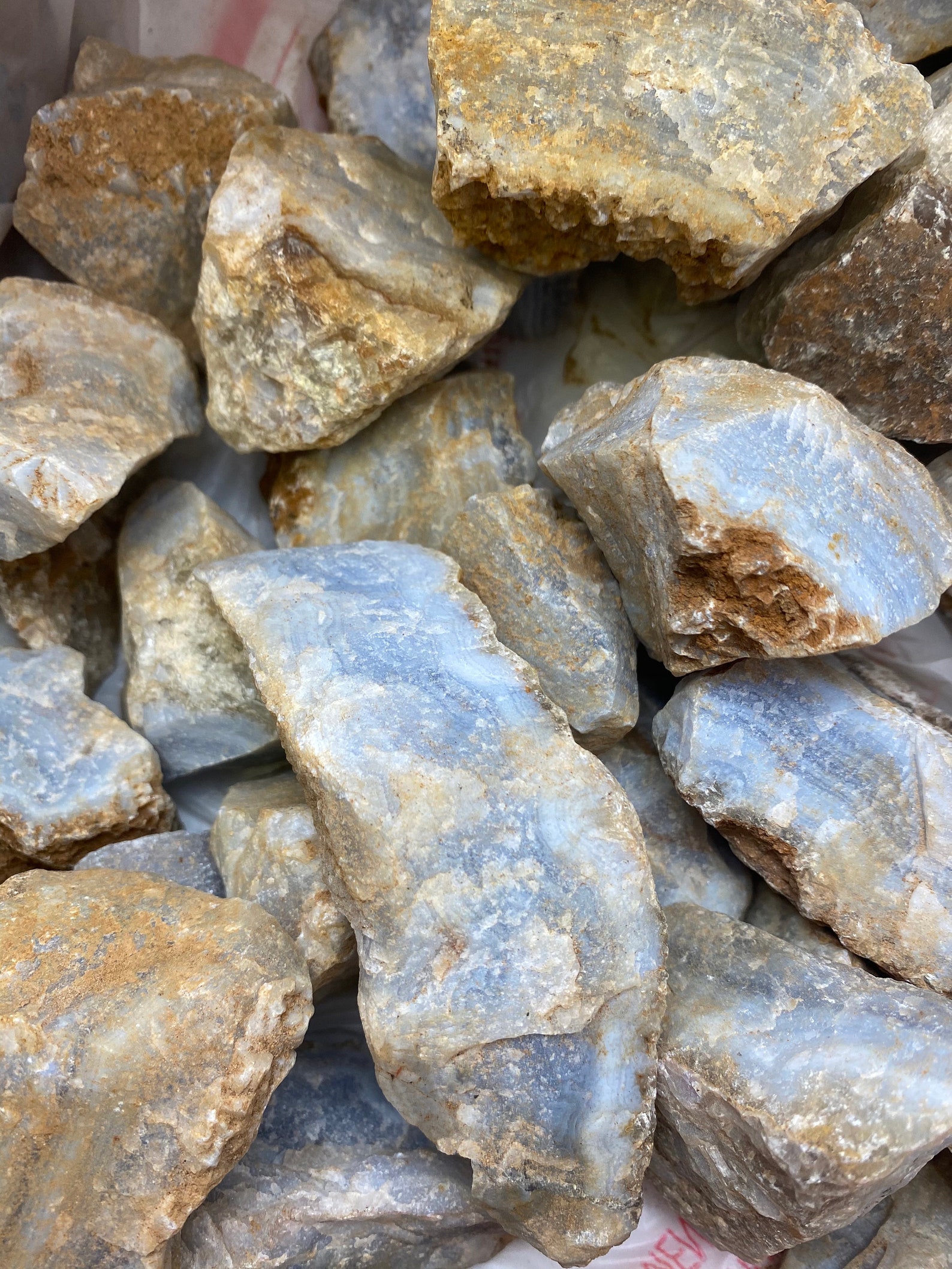 Raw Blue Lace Agate Stone rough blue lace agate healing | Etsy