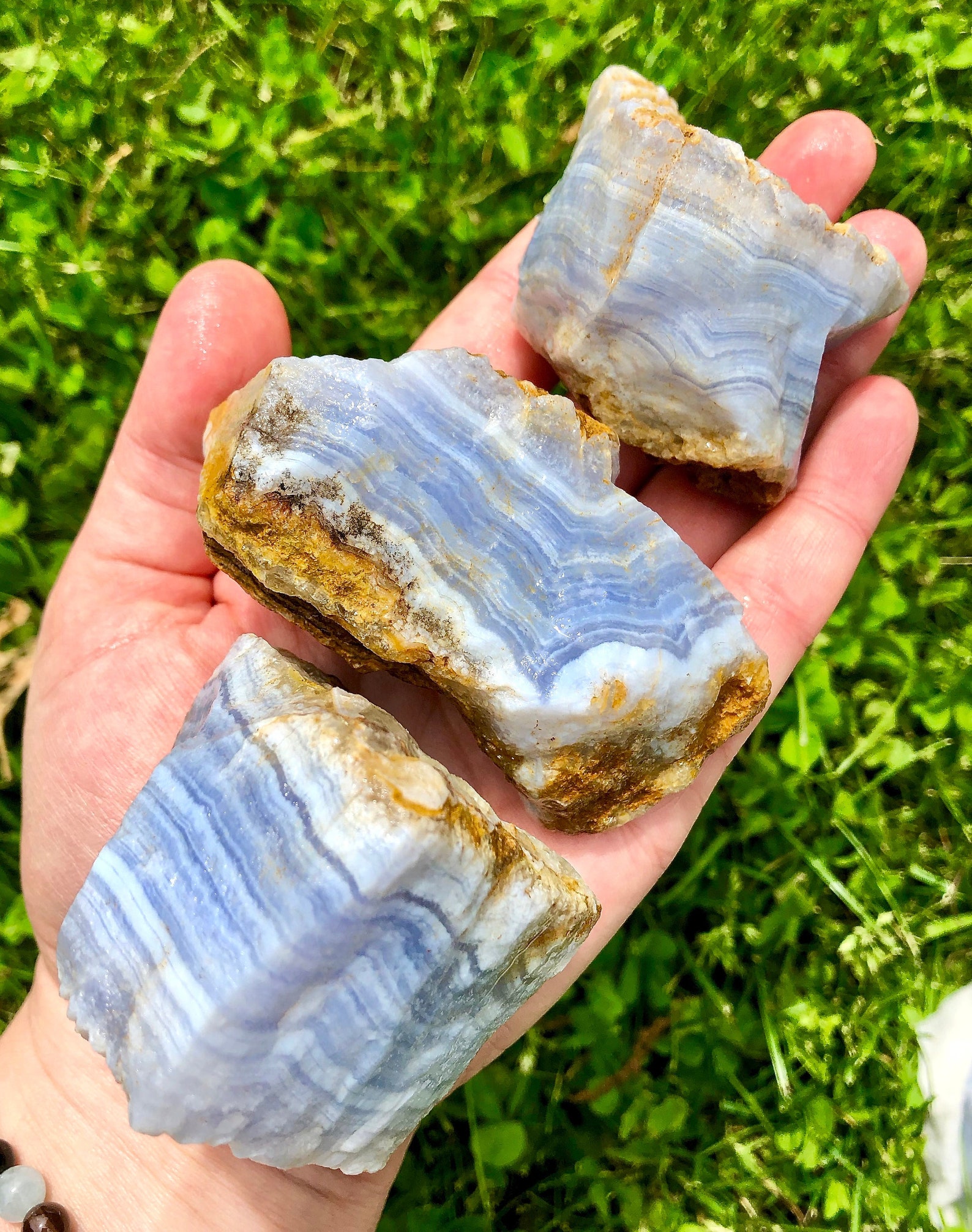 Raw Blue Lace Agate Stone Rough Blue Lace Agate Healing - Etsy