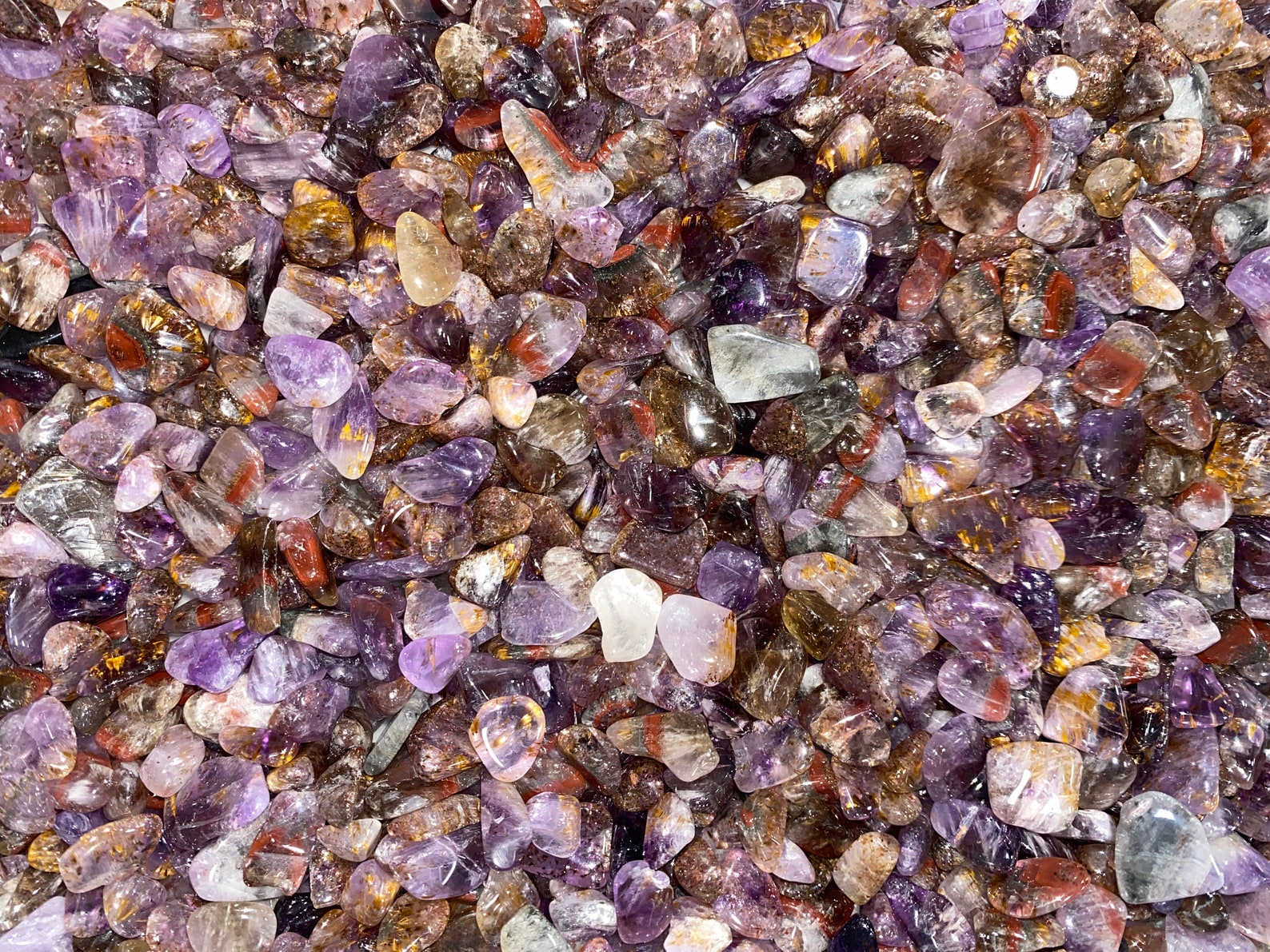 Super 7 Crystal Chips 5mm to 7mm (1lb Bag) Super 7 Stone Chips - Super ...