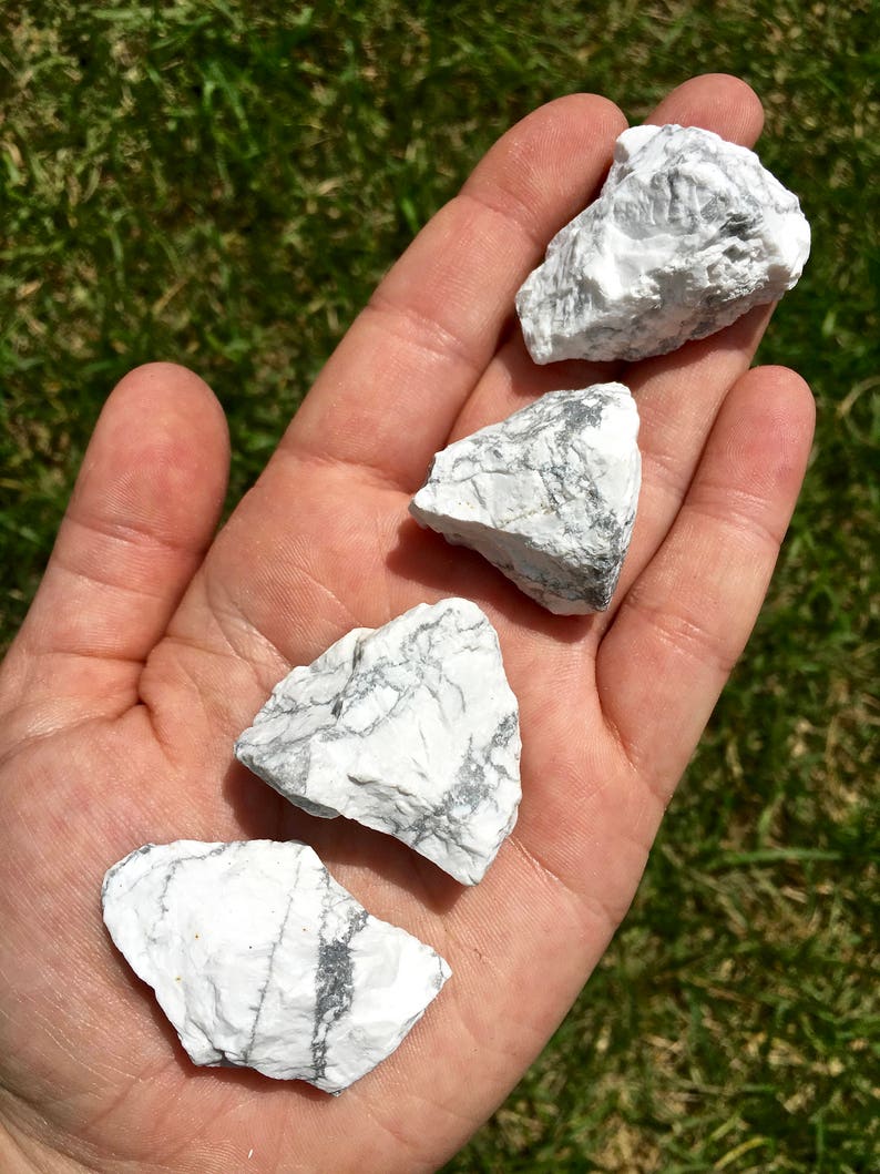 Raw White Howlite Stone White Howlite Crystals and Stones - Etsy