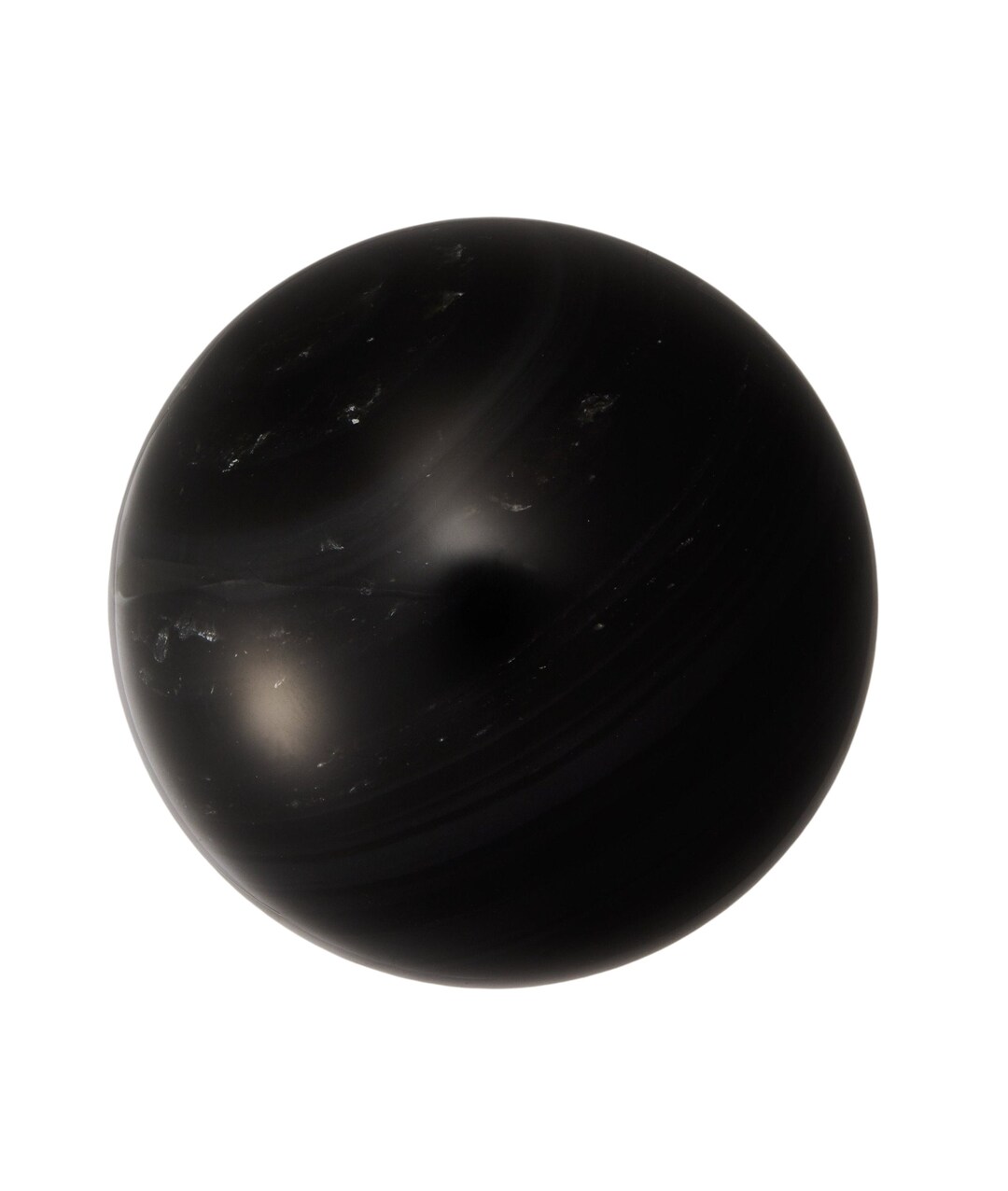Black Obsidian Crystal Sphere - Polished Obsidian Sphere - Large Black ...