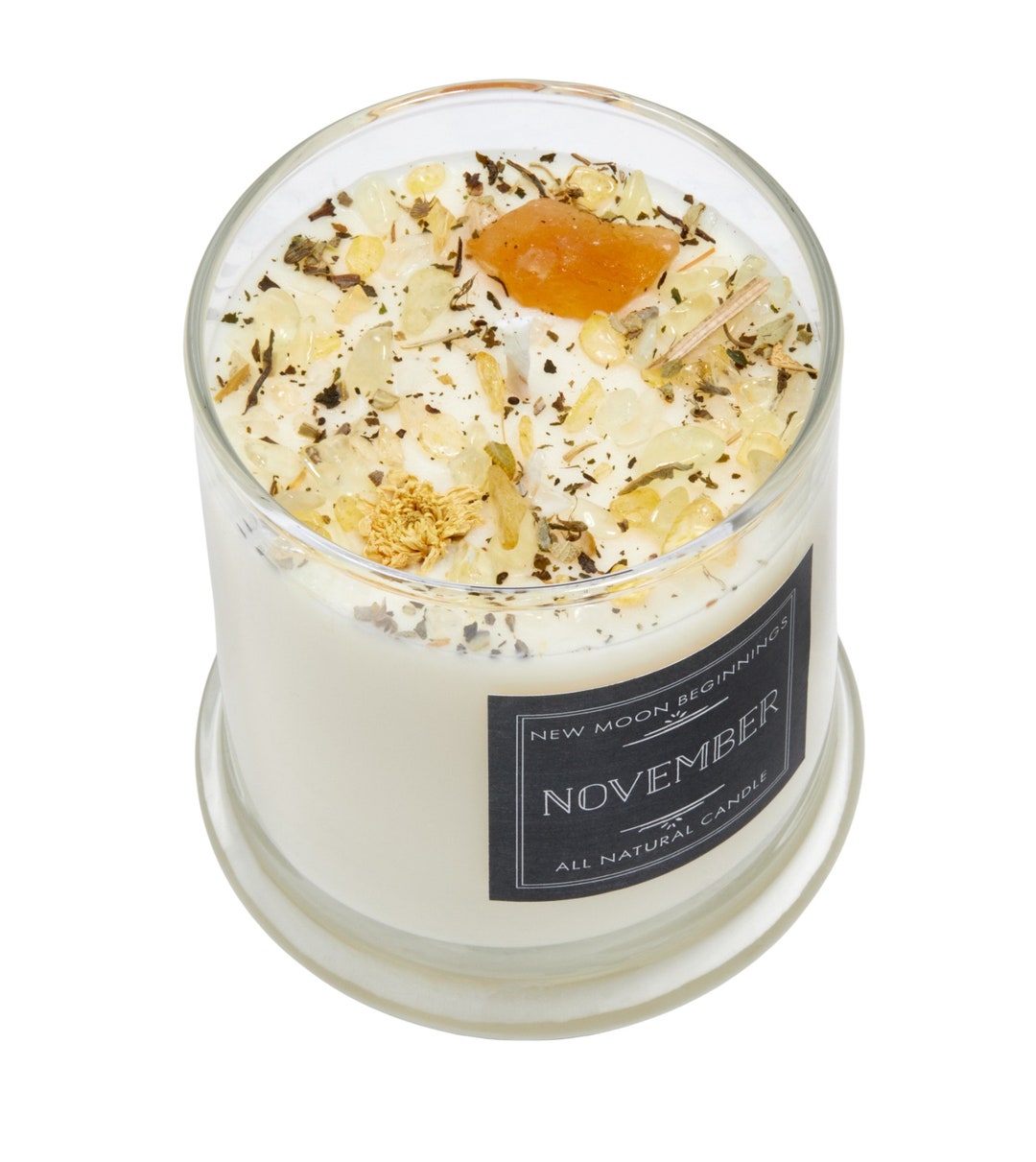 November Candle - Handmade Birthstone & Birth Month Candle - November ...