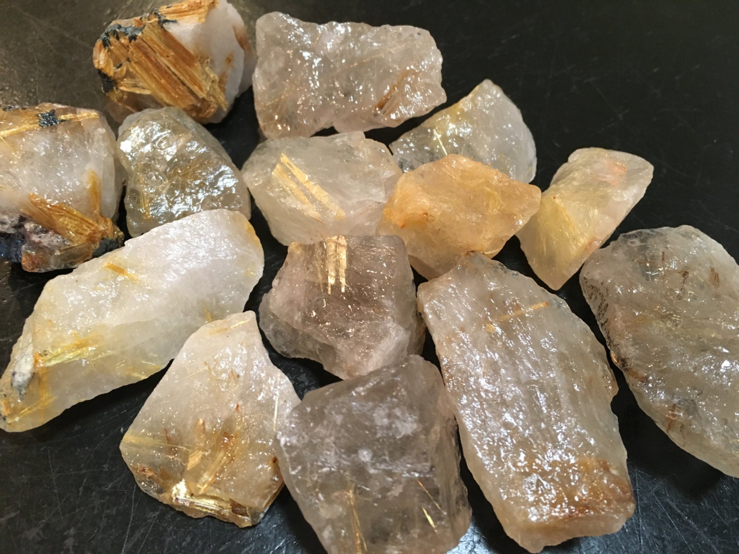 Golden Rutilated Quartz Raw Rutilated Quartz Raw Golden - Etsy