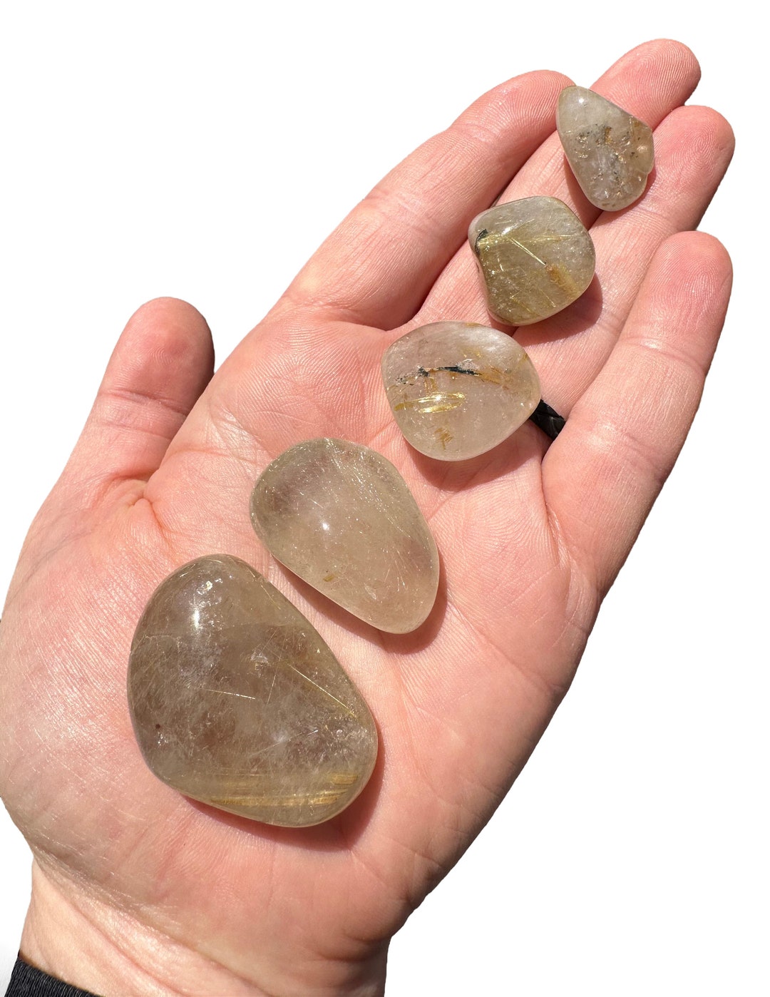 Golden Rutilated Quartz Tumbled Crystal - Multiple Sizes Available ...