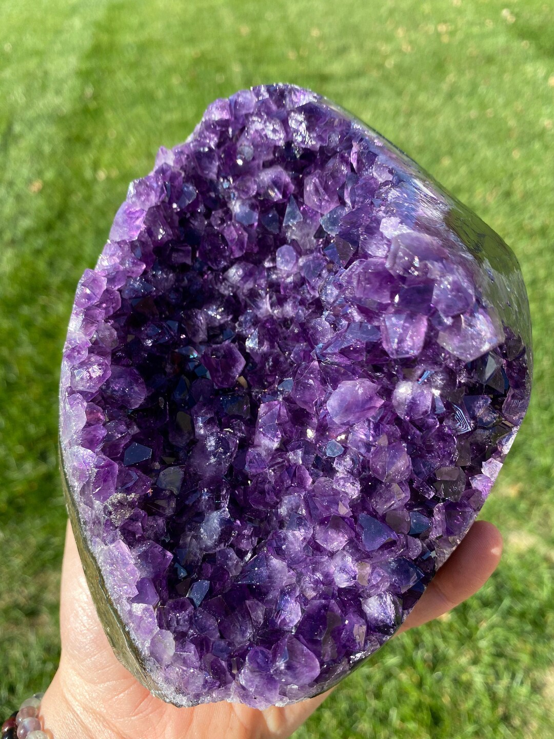 Large Raw Amethyst Crystal Cluster Standing Amethyst Geode Raw Amethyst ...
