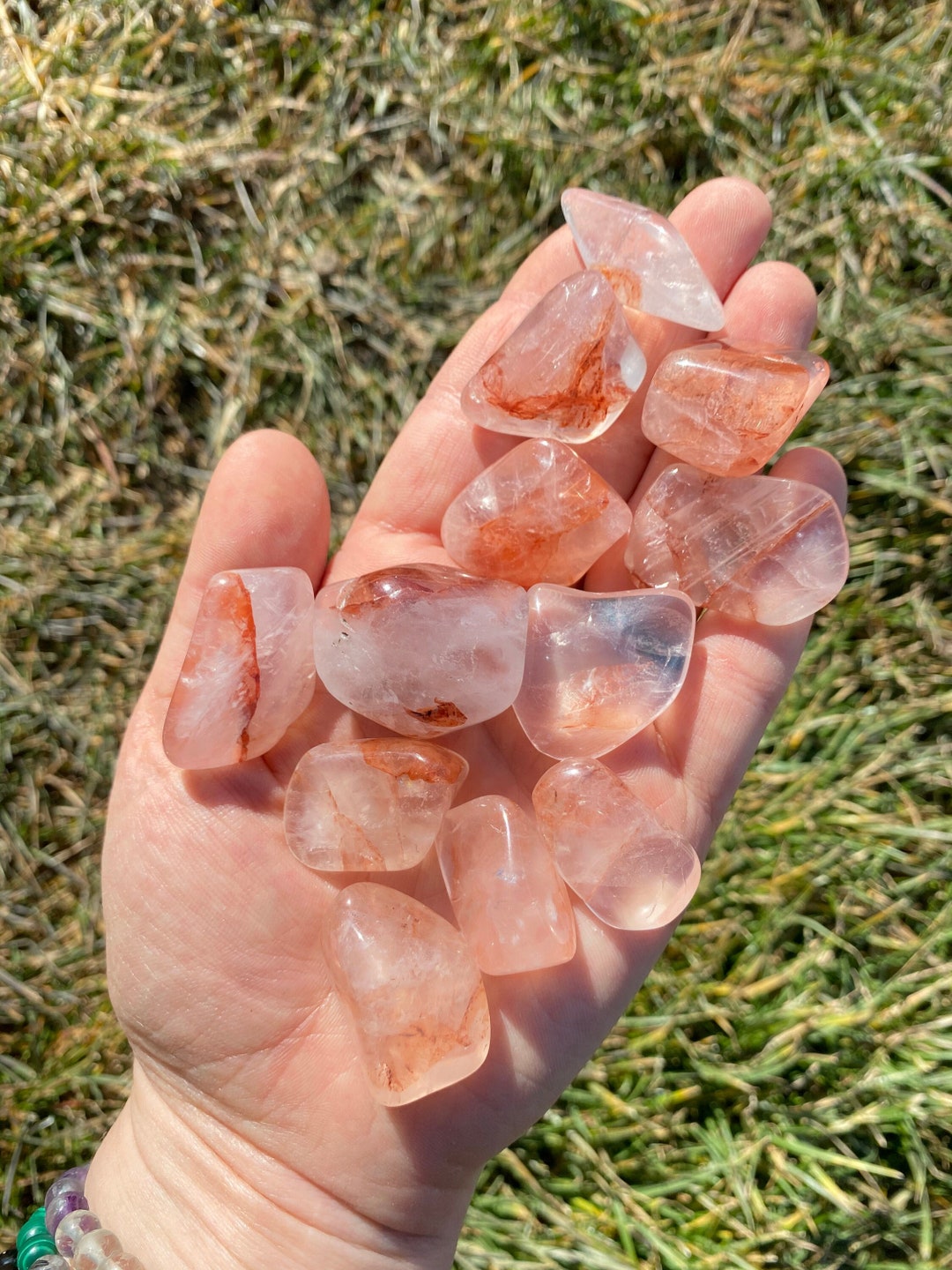 Fire Quartz Tumbled Stone - Tumbled Fire Quartz - Tumbled Fire Quartz ...