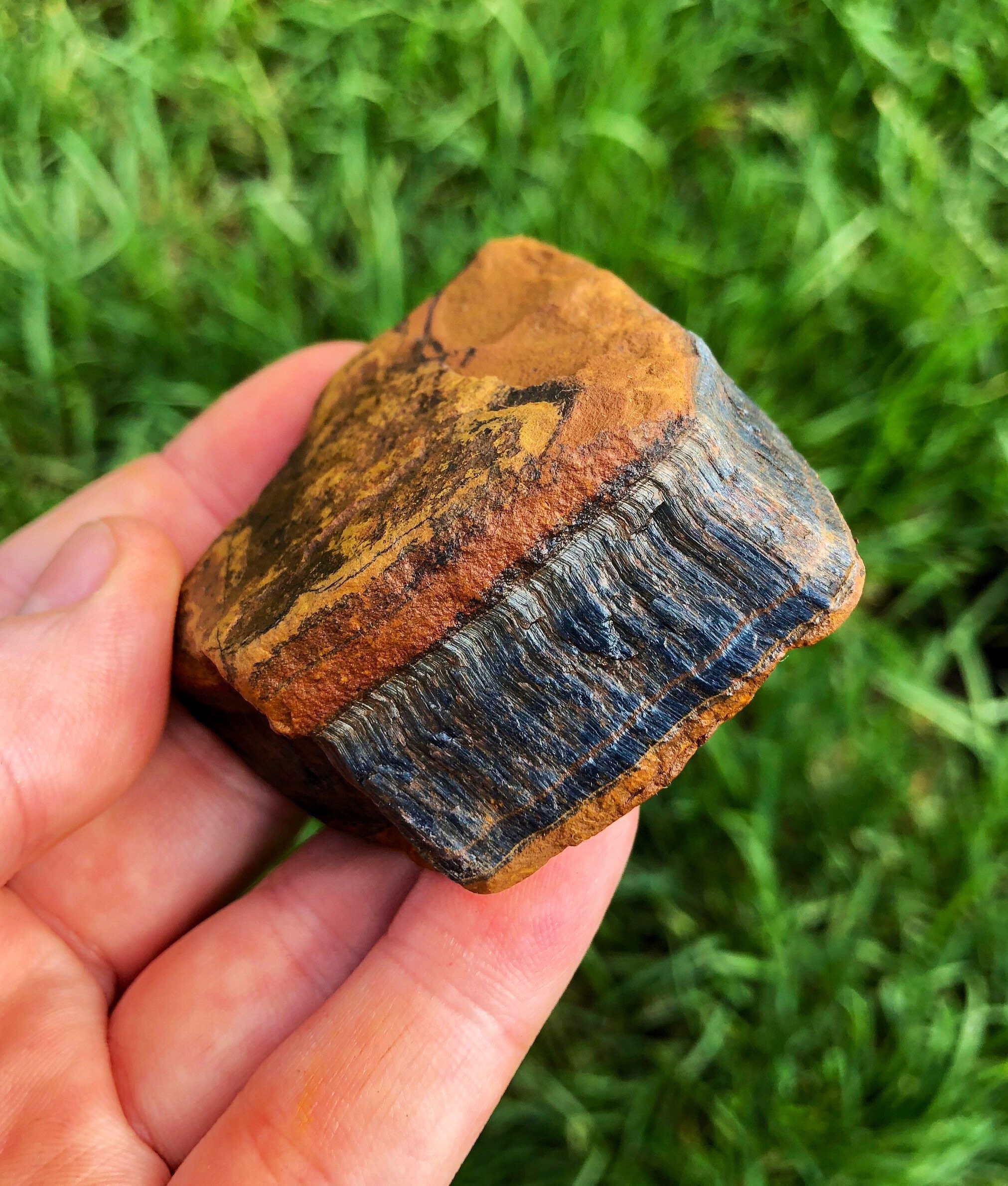 Raw Blue Tigers Eye Crystal Raw Hawk Eye Healing Crystals | Etsy UK