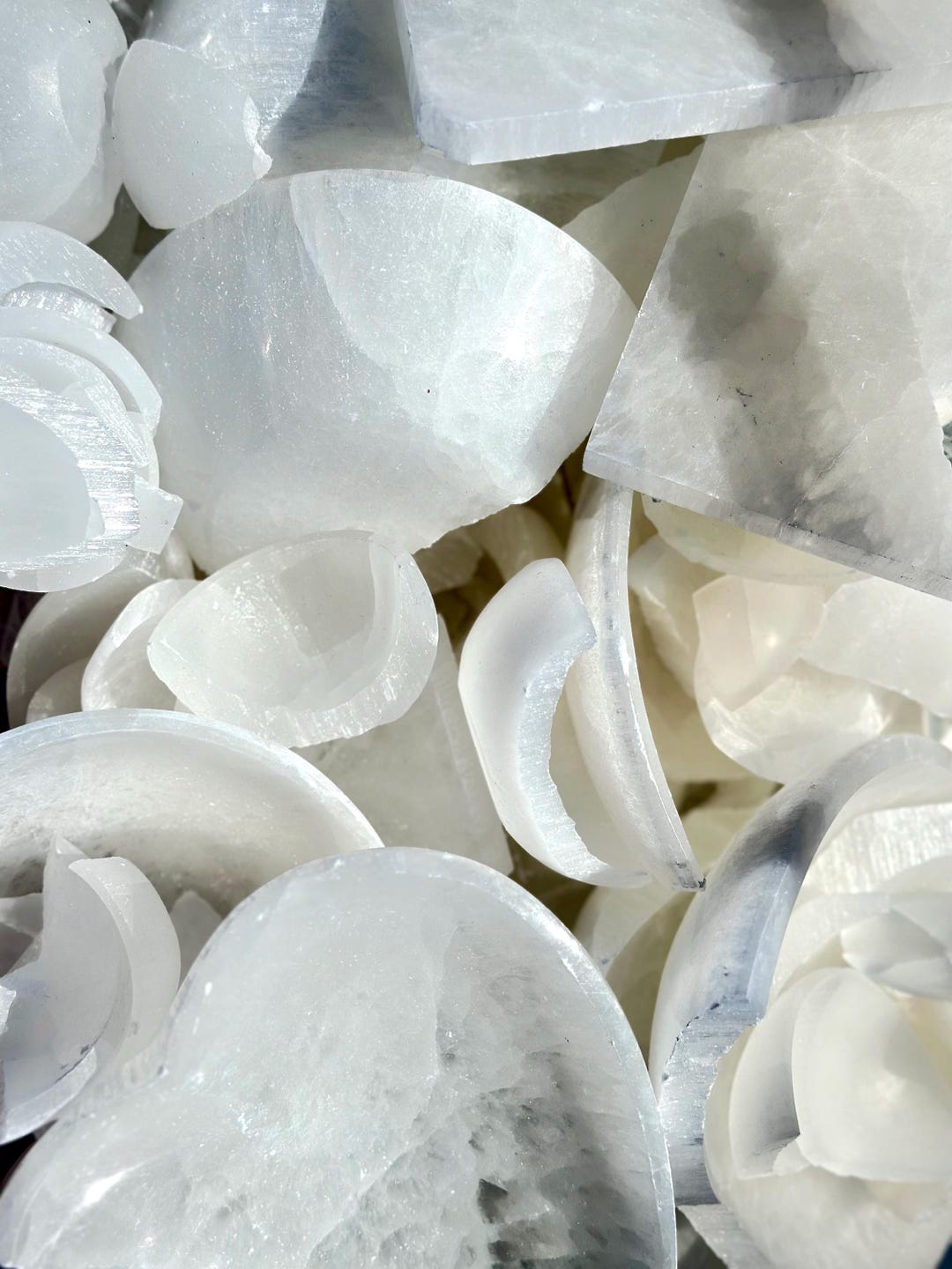 Bulk Broken Selenite Crystal - Cracked Selenite Pieces - Selenite Bulk ...