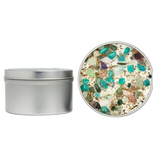 Zen Candles - Relaxation Candles - Crystal & Herb Candle - Aromatherapy ...