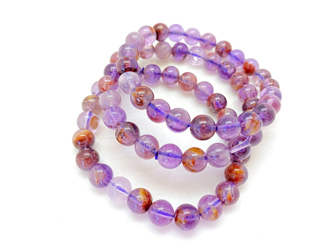 Super Seven Bracelet 6mm 8mm Super Seven Elastic Bracelet - Etsy