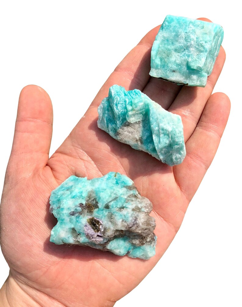 Raw Amazonite Crystal Raw Amazonite Stone Raw Amazonite - Etsy