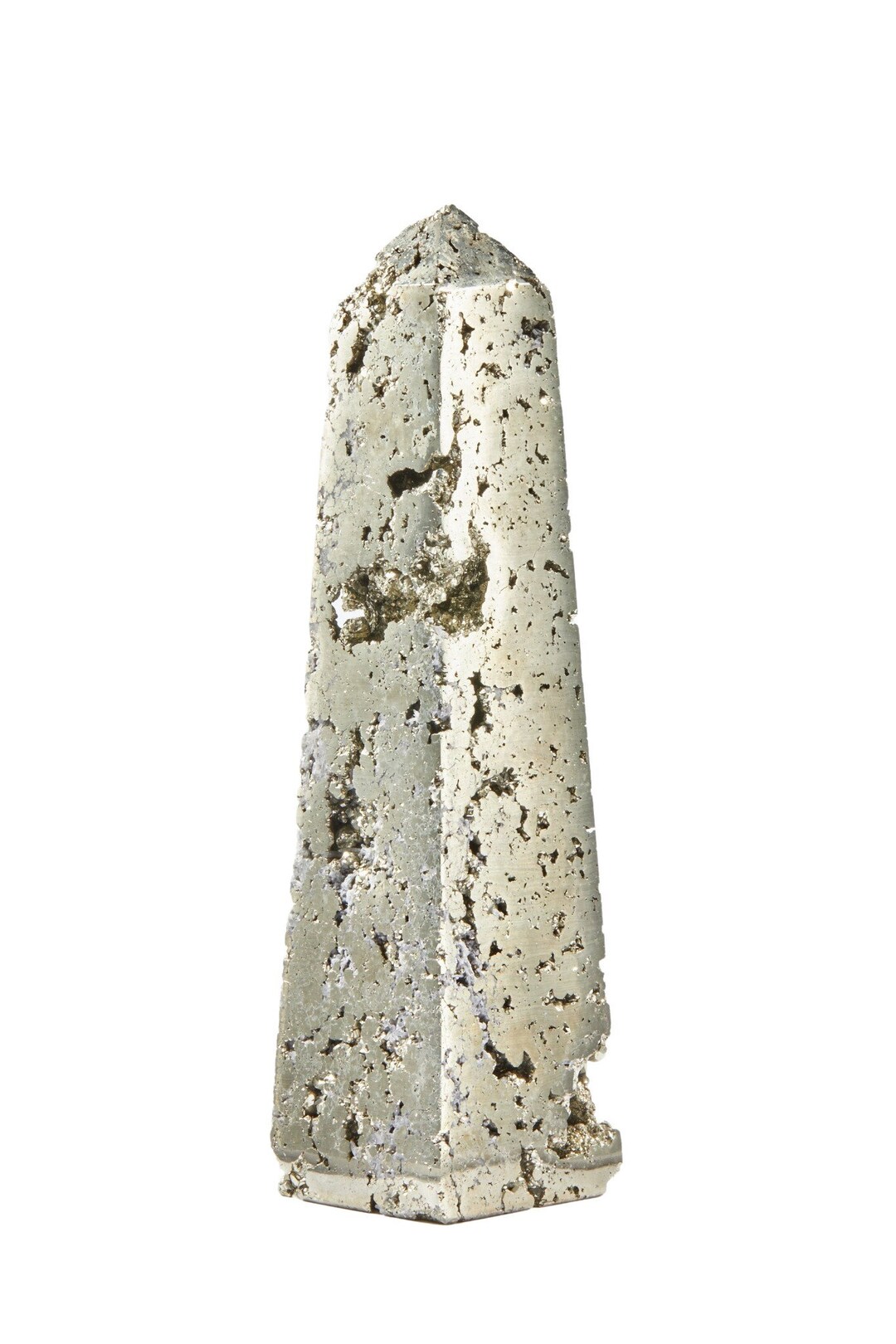 Polished Pyrite Obelisk - Large Pyrite Stone Tower - One of a Kind ...