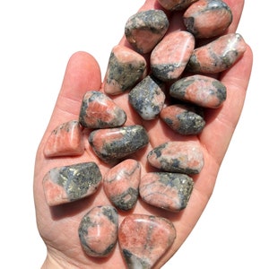 Triplite Wagnerite Pyrite Tumbled Stone - A Grade - Rare - Multiple ...