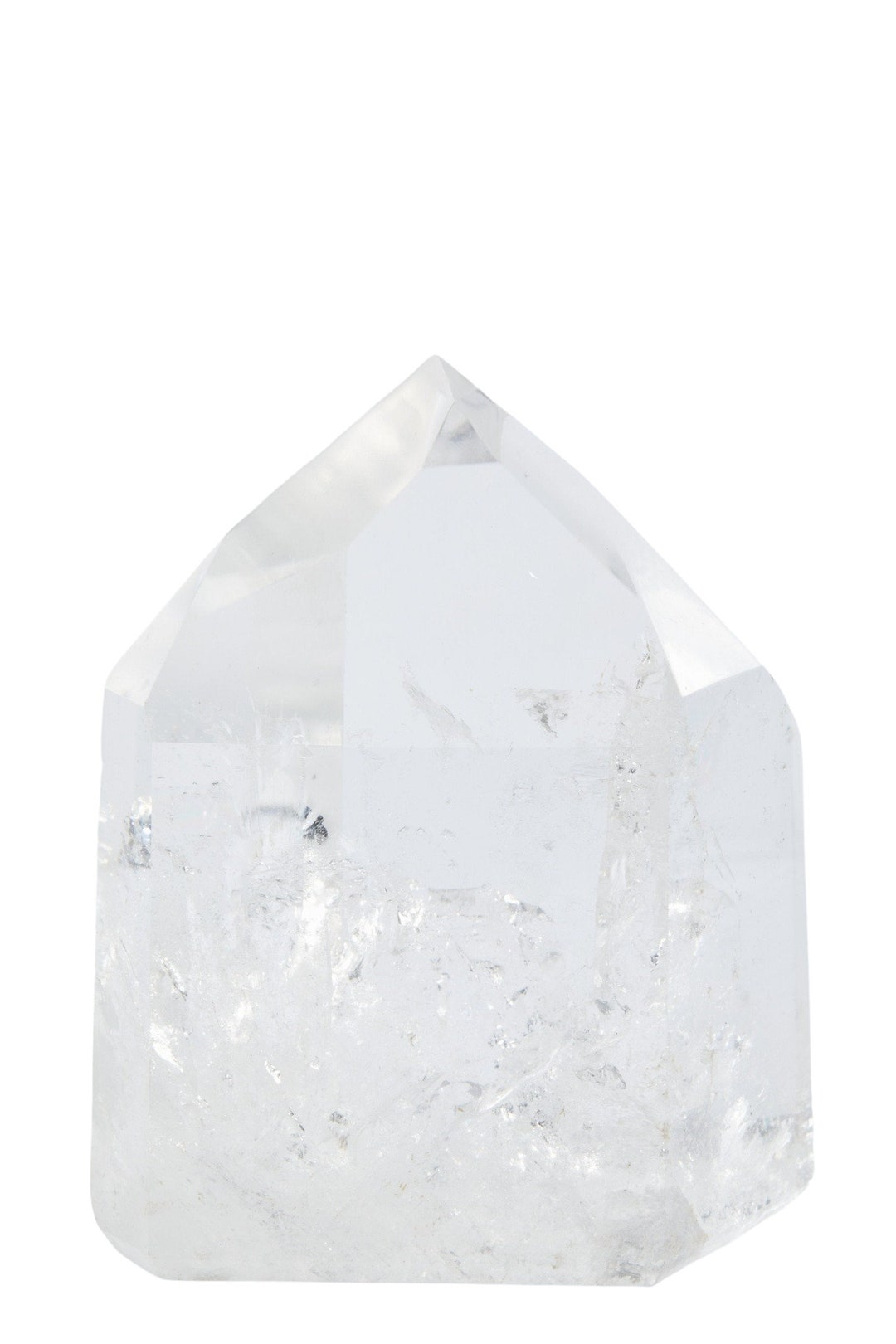 Large Clear Quartz Crystal Point - Unique Clear Quartz Point - Polished ...