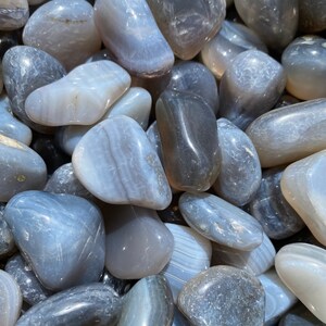 Chalcedony Tumbled Stone - Grade AB - Multiple Sizes Available ...