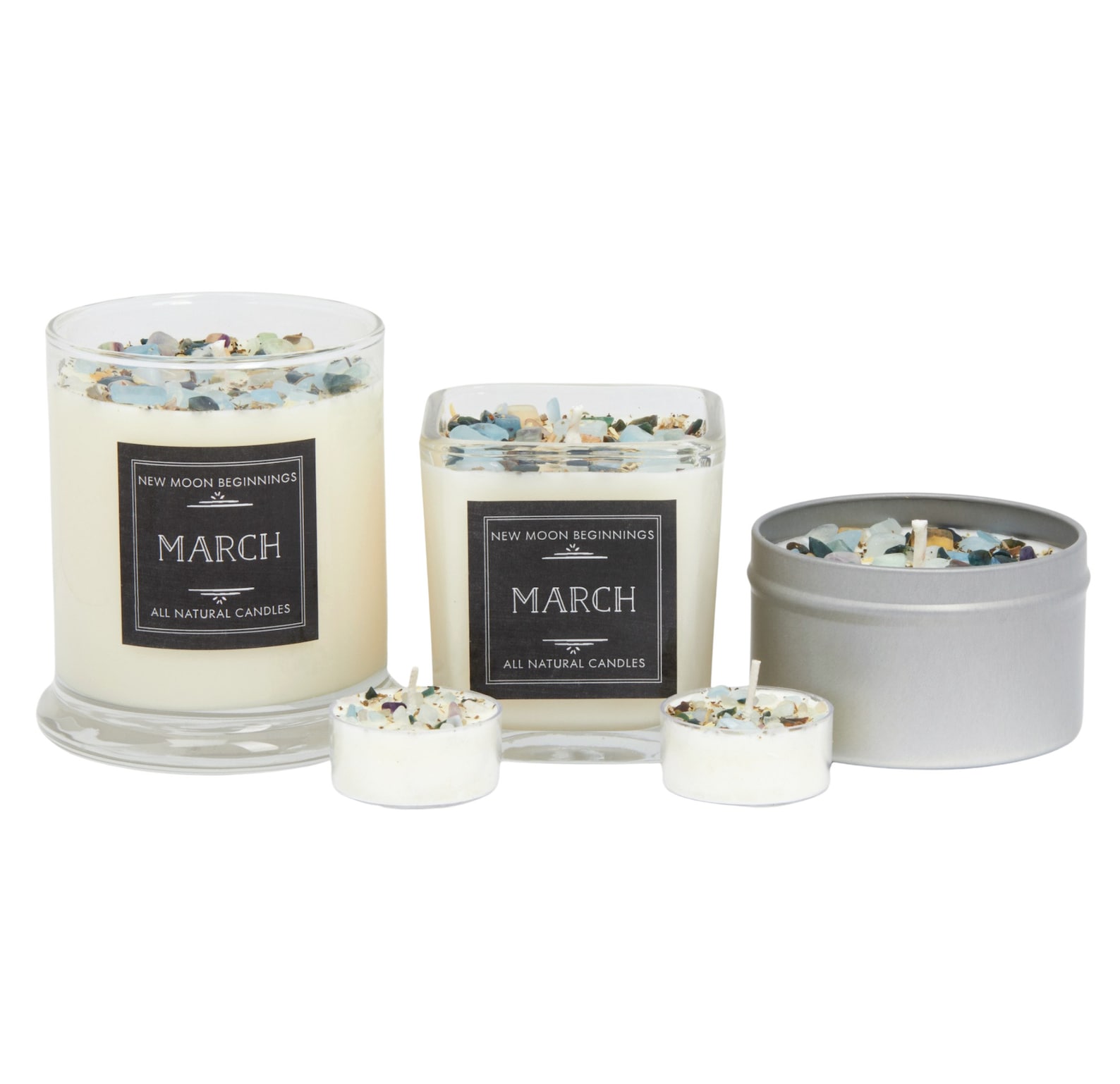 March Candle - Handmade Birthstone & Birth Month Candle - March ...