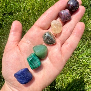 Interview Confidence Stone Set - Job Success - Citrine, Malachite ...