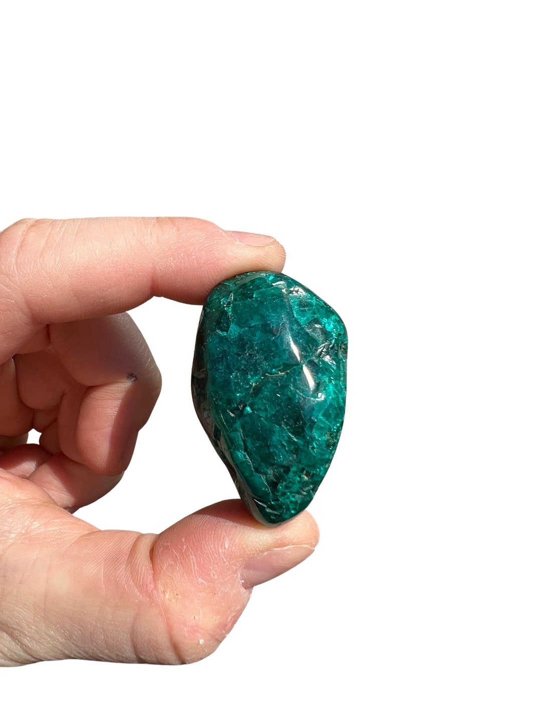Dioptase Tumbled Stone - Grade A - Multiple Sizes Available - Tumbled ...