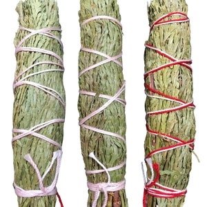 Cedar Stick - 4" Dried Cedar Herb Bundle - Cedar Wand - Cedar Incense ...