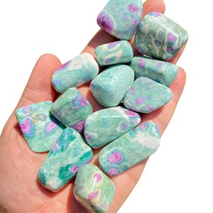 Ruby in Fuchsite Tumbled Stone Multiple Sizes Available Tumbled Ruby in ...