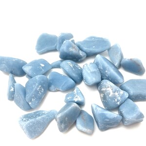 Angelite Stone (anhydrite) From Peru - Raw Angelite Stone - Rough ...