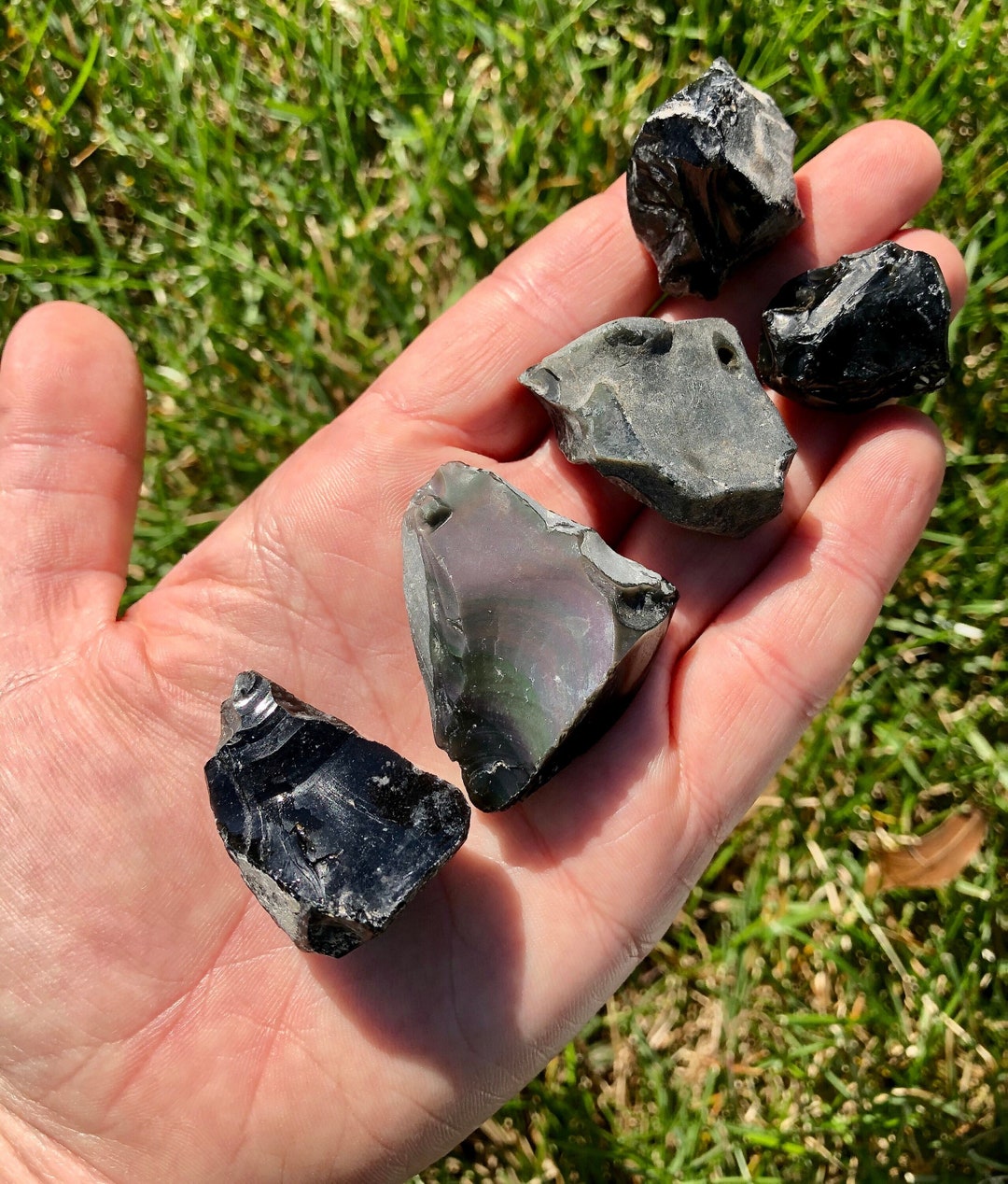 Raw Rainbow Obsidian Stone - Rough Stones - Crystals & Stones - Rough ...