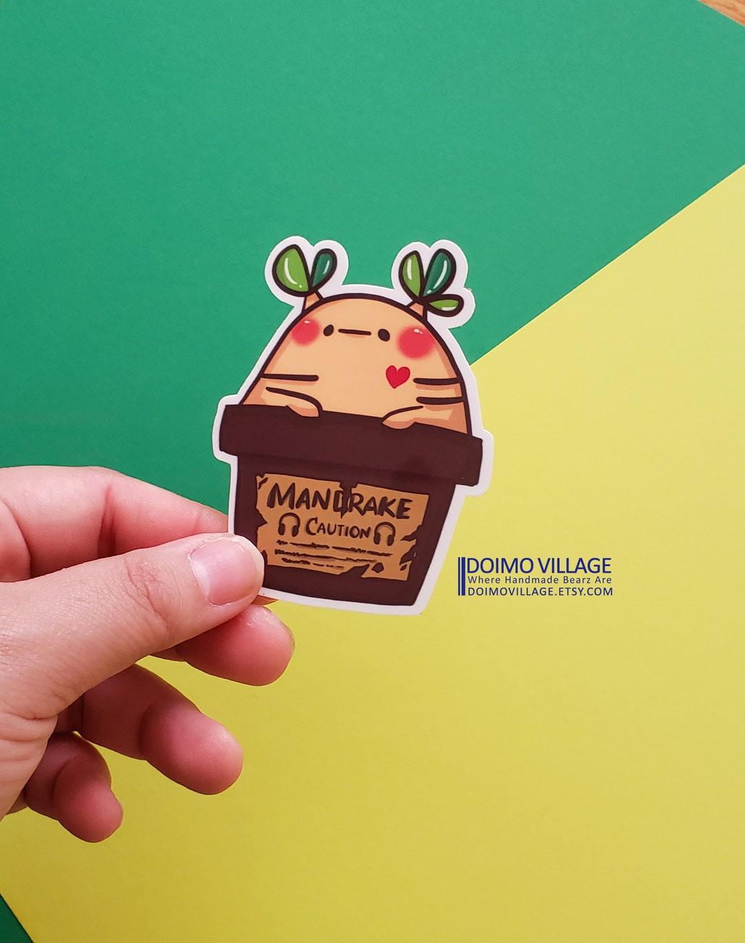 Sticker - Potted Mandrake! Vinyl Sticker (x1) - Etsy