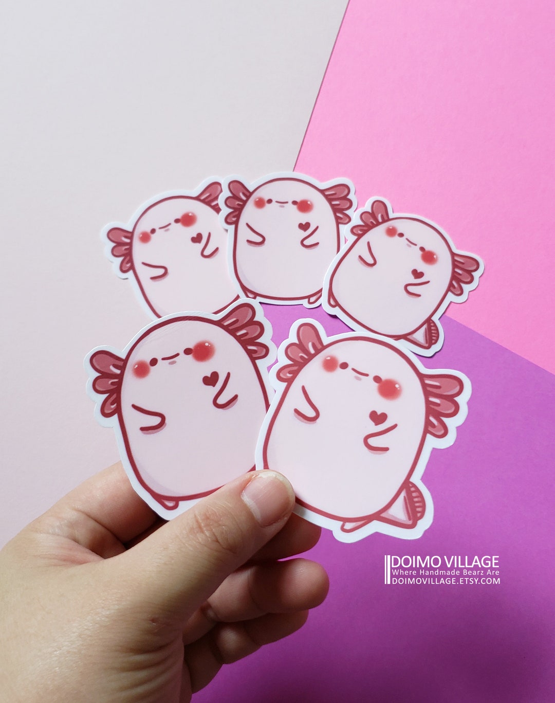 Sticker - Little Axolotl - Vinyl Sticker (x1) NEW Matte Coated - Etsy