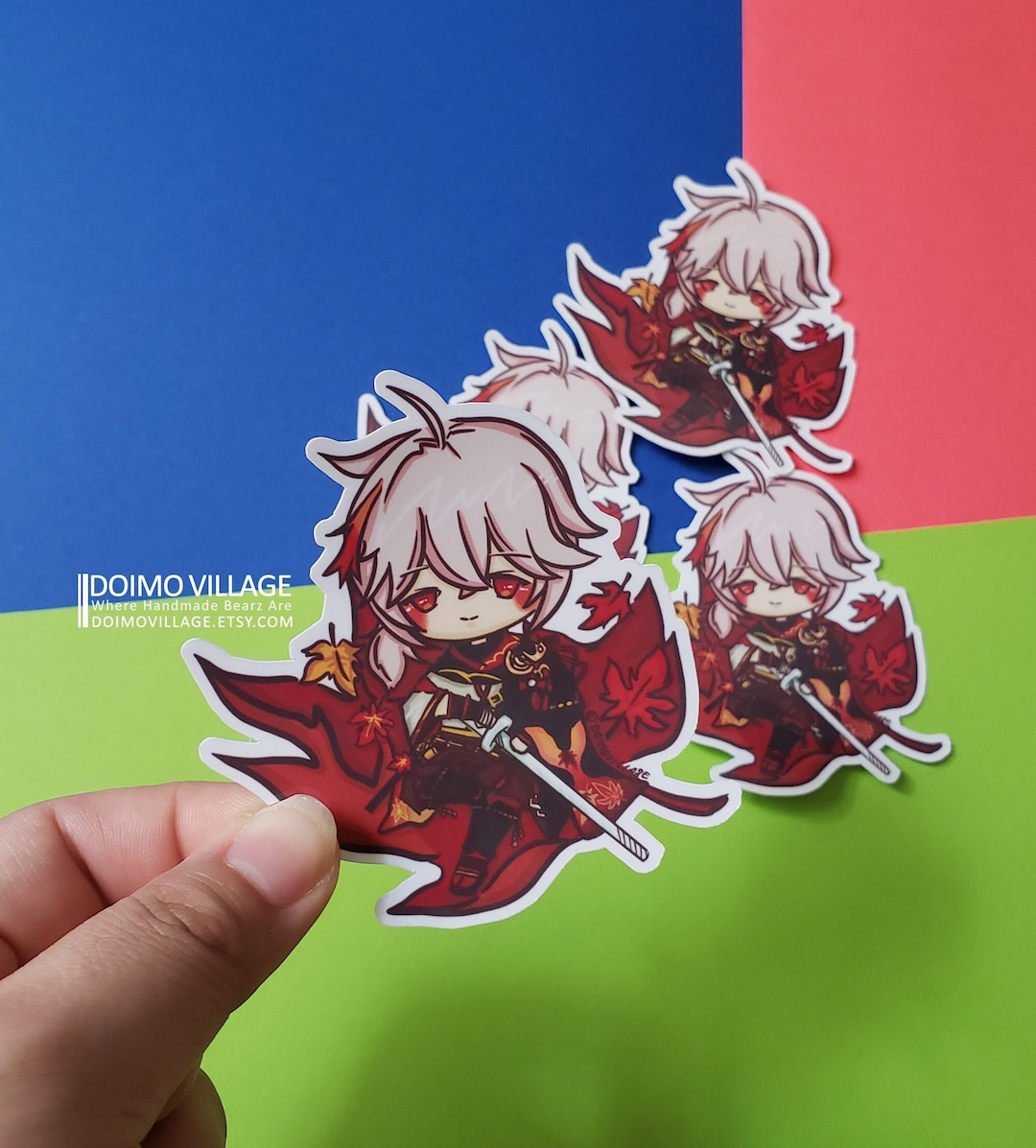 Sticker - Cute Character Kaedehara Kazuha - Vinyl Sticker (x1) - Etsy