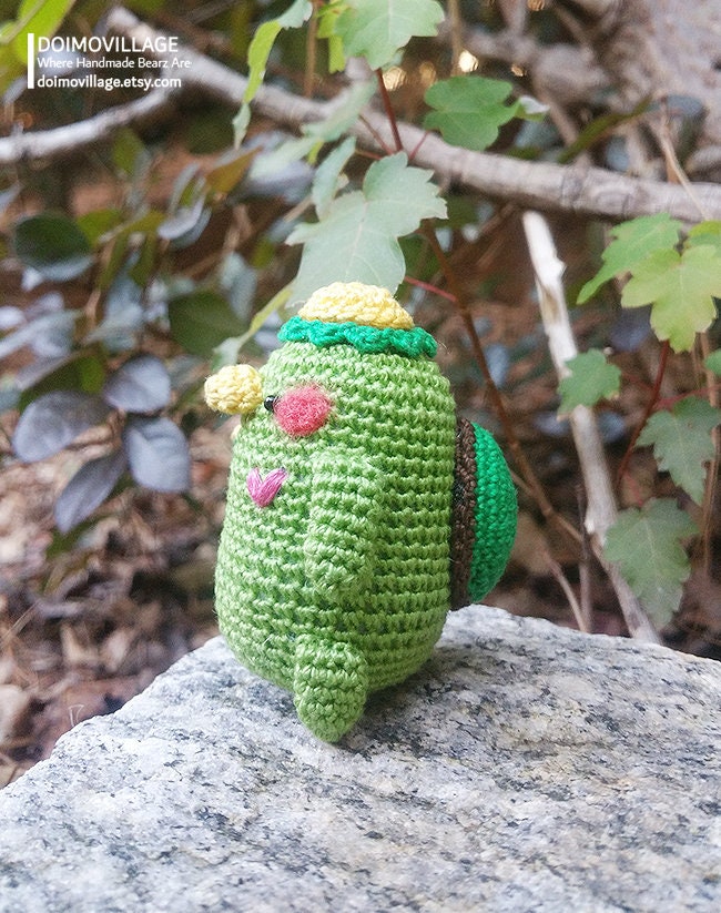 Amigurumi Mini Kappa-kun With Cucumber made2order | Etsy